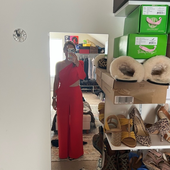 La Ligne | Pants & Jumpsuits | La Ligne X Target Red Jumper Medium ...